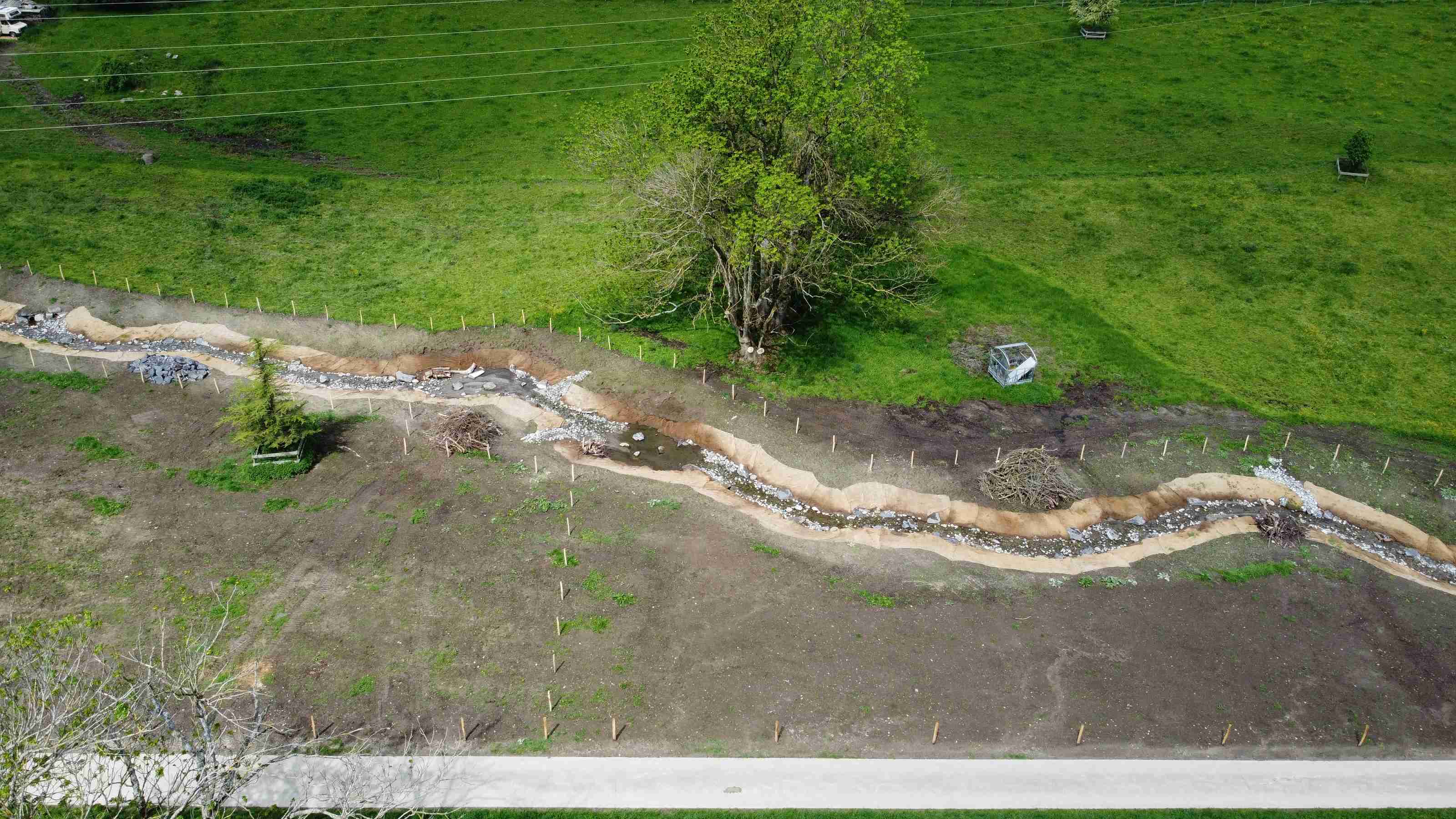 Travaux de revitalisation du cours d’eau du Valangon sur un tronçon de ...